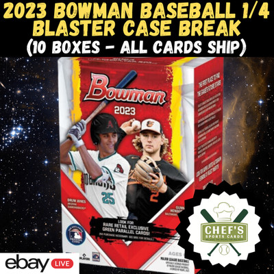 SEATTLE MARINERS - 2023 BOWMAN BASEBALL 1/4 BLASTER CASE (10 BOX) BREAK ...