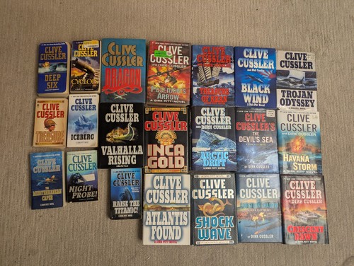 Clive Cussler - Dirk Pitt series 21 book lot. | eBay