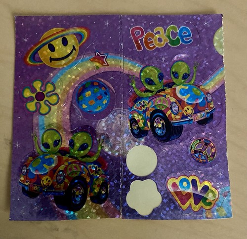Vintage Lisa Frank Zoomer & Zorbit Aliens Prismatic Stickers | eBay