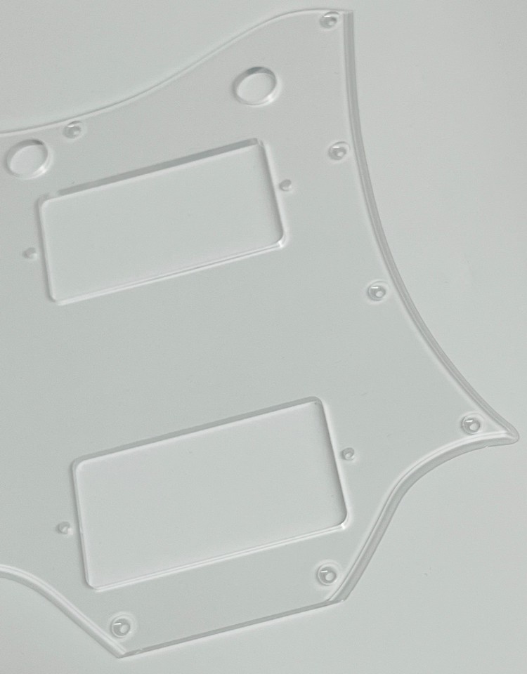 For Fit US Gibson SG Standard Style Full Face Guitar Pickguard Clear ...