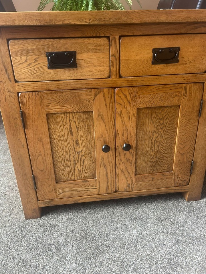 Small Solid Oak Sideboard | eBay UK