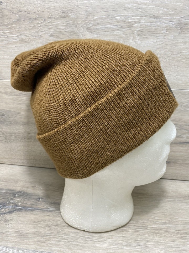 CARHARTT ROUND CAMO Patch Knit Hat / Cuff Cap BROWN A18 Unisex | eBay