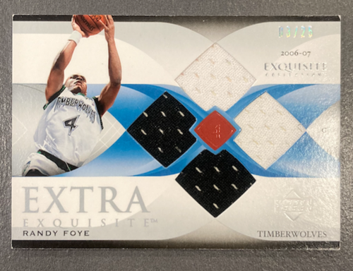 RANDY FOYE 2006-07 EXQUISITE QUAD JERSEY /25 - EXMT CONDITION | eBay