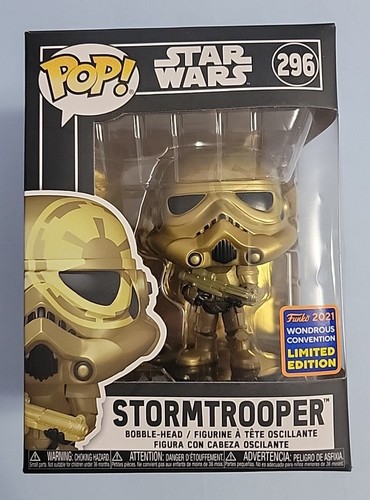 Golden Stormtrooper Funko POP! #296 Limited Edition Wondrous Edition ...