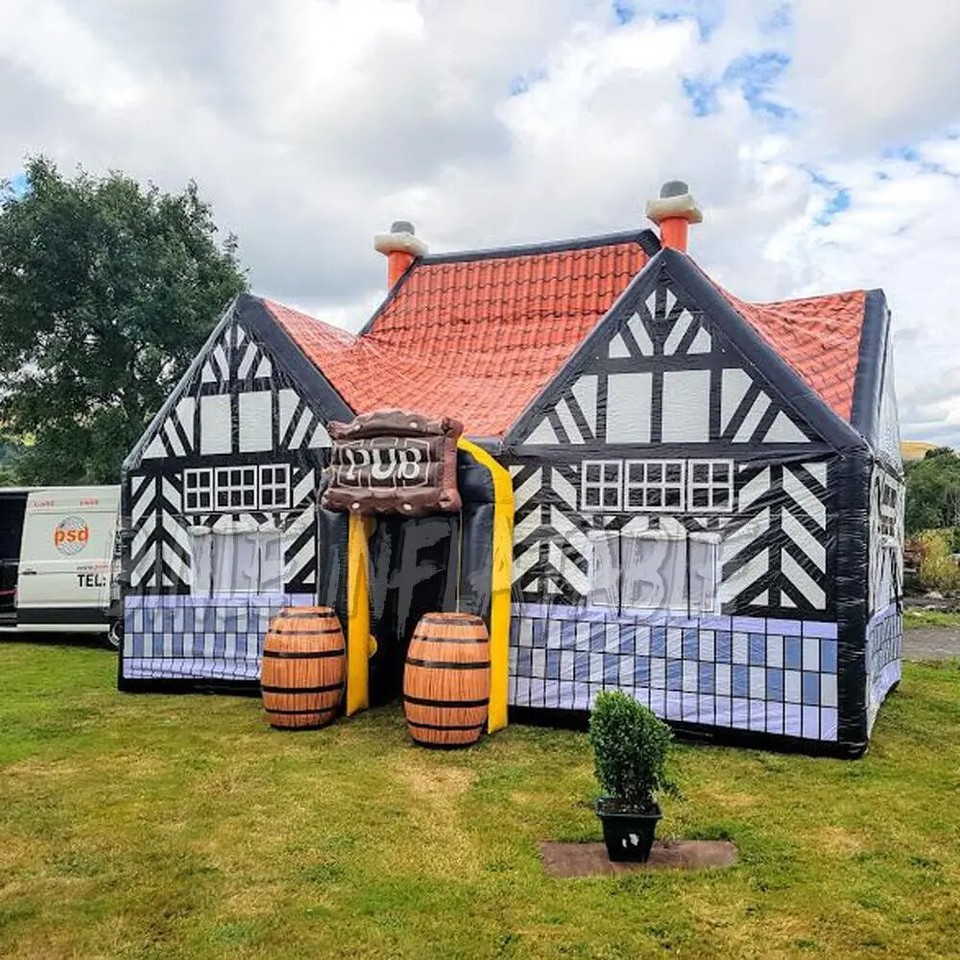 Inflatable Pub Tent Inflatable Bar Tent Night Club With Casks For Party ...