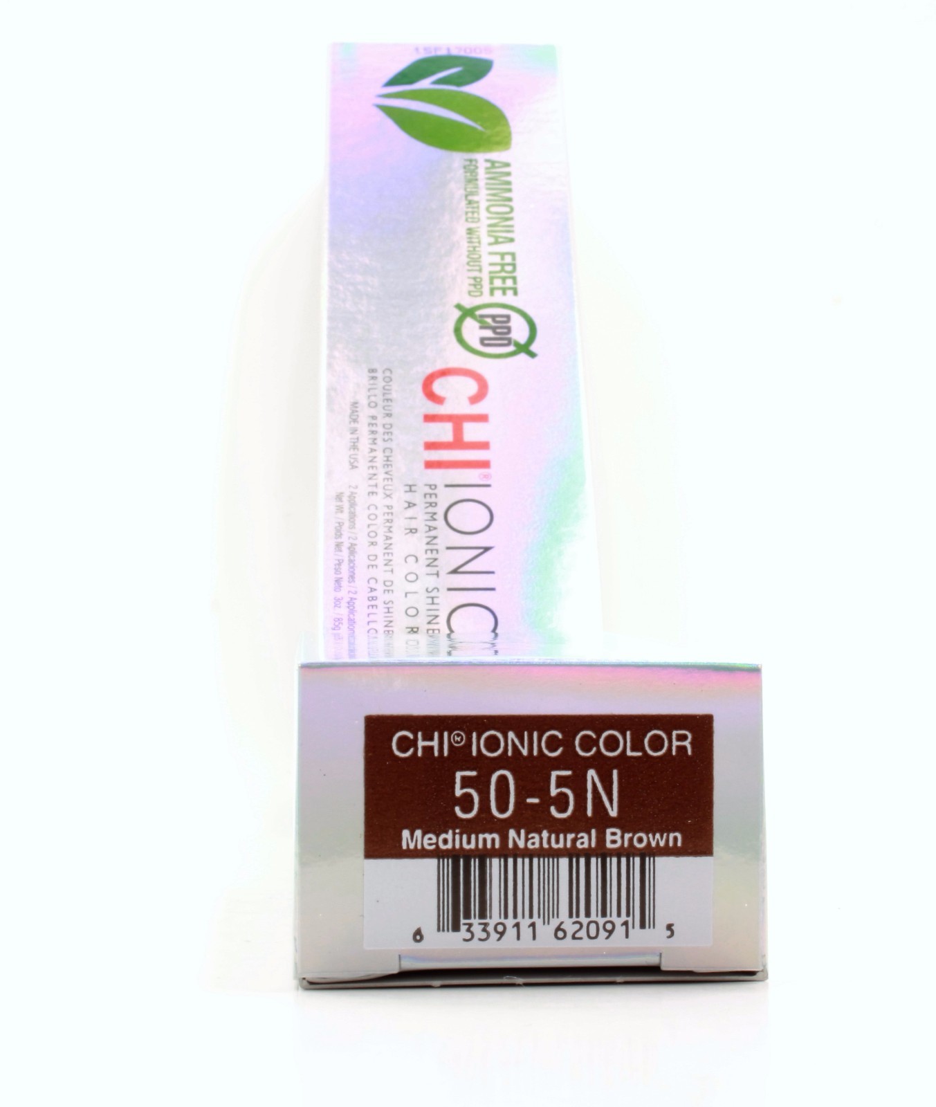 CHI Ionic Permanent Shine Hair Color 50-5n Medium Natural Brown 3oz for ...