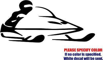 Snowmobile Snow Sled Decal Sticker Funny Vinyl Car Window Bumper Truck ...