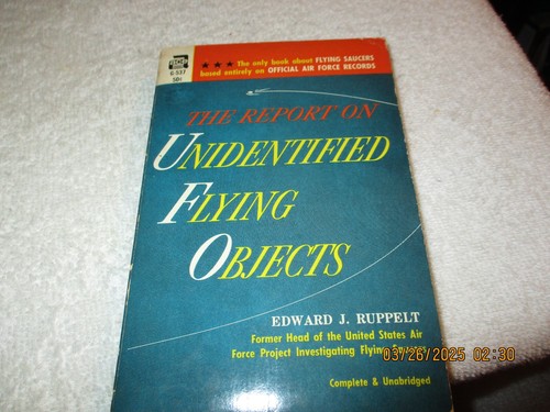 THE REPORT ON UNIDENTIFIED FLYING OBJECTS by Edward J Ruppelt (Ace) PB ...