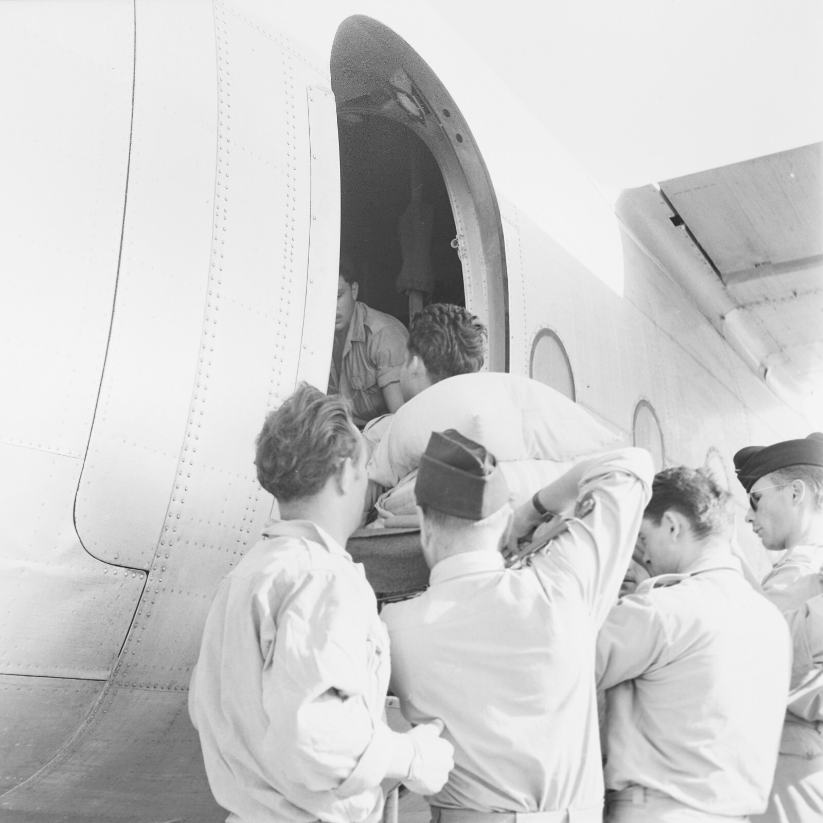 Photo Print On Military Rescue Silver Paper Algeria 1950 40x40cm | eBay UK