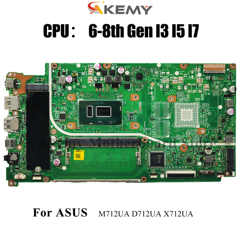 X712UA Laptop Motherboard For ASUS D712UA X712U M712UA Mainboard W/ CPU ...