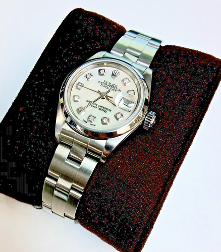 Rolex Datejust 69160 - Custom MOP diamond dial- smooth bezel | eBay