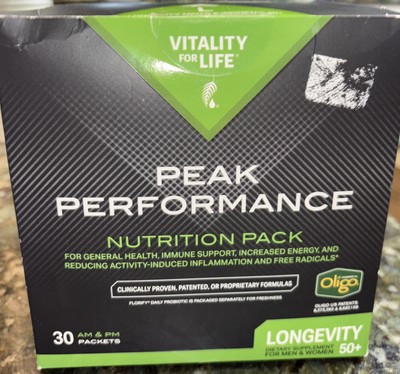 Peak Performance Total Health Longevity Vitality For Life Men Women ...