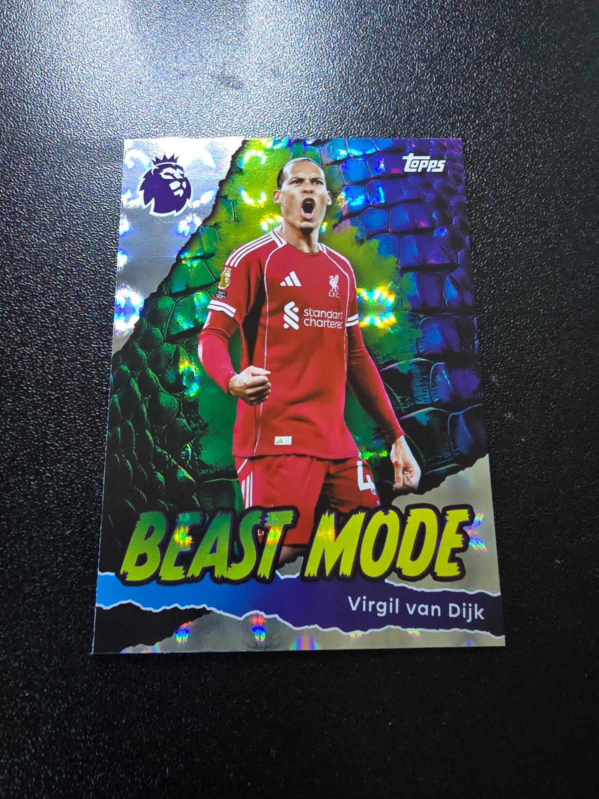 Virgil van Dijk 2025 Topps Premier League #430 Beast Mode - Purple Sparkle /199 Price Guide ...