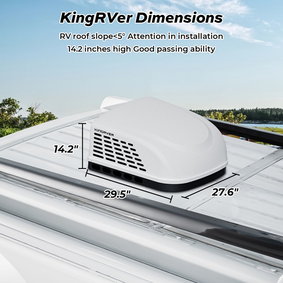 Used- RV Air Conditioner 15,000 BTU Cooling w/ Heat Strip Rooftop AC ...