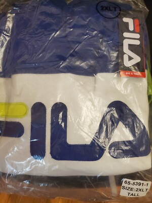 FILA hoodie sweatshirt 2XLT pullover, Blue White and Green, New with ...