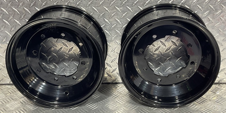 HONDA TRX250 Trx 250ex ATV FRONT REAR WHEELS BLACK 9x8 & 10x5 Boss ...
