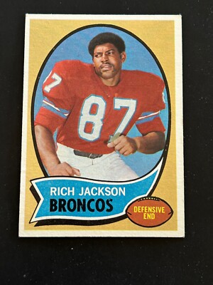 1970 Topps Football #95 Rich Jackson EX Denver Broncos Southern ...