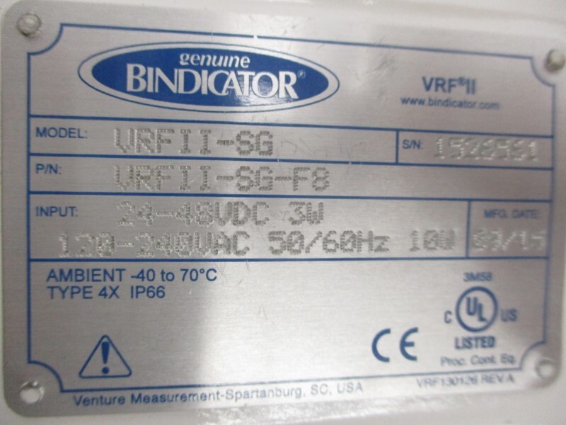 BINDICATOR VRFII-SG VRFII-SG-F8 24-48VDC NSNP | eBay