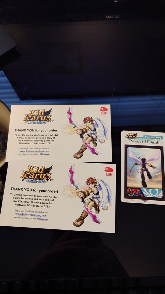 Kid Icarus Uprising AR Card Palutena’s Army Palutena Rare AKDE-404 ...