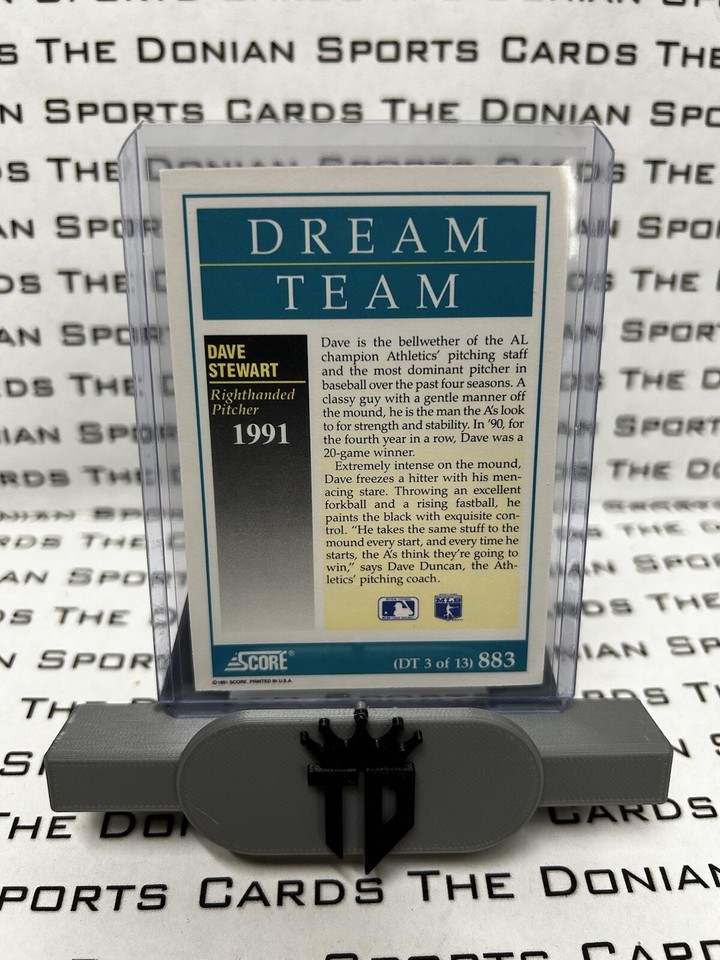 DAVE STEWART 1991 Score Dream Team #883 Oakland | eBay