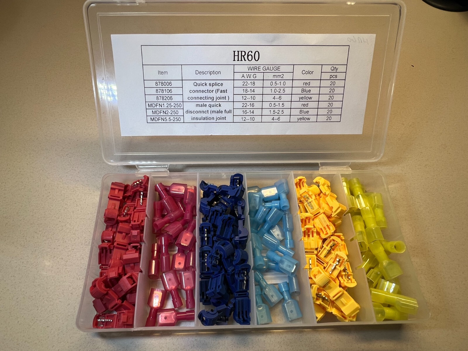 120 PC Tap Splice Kit Assortment | eBay