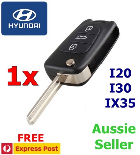 Hyundai I20 I30 IX35 Remote Flip Key Complete with Transponder 434mhz ...