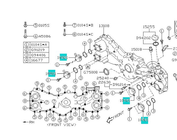 2011-2017 Subaru Forester Outback WRX Oil Control Valve Solenoid ...