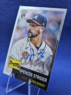 Spencer Strider On Card Autograph (RC) 2022 Topps Chrome Platinum CPA ...