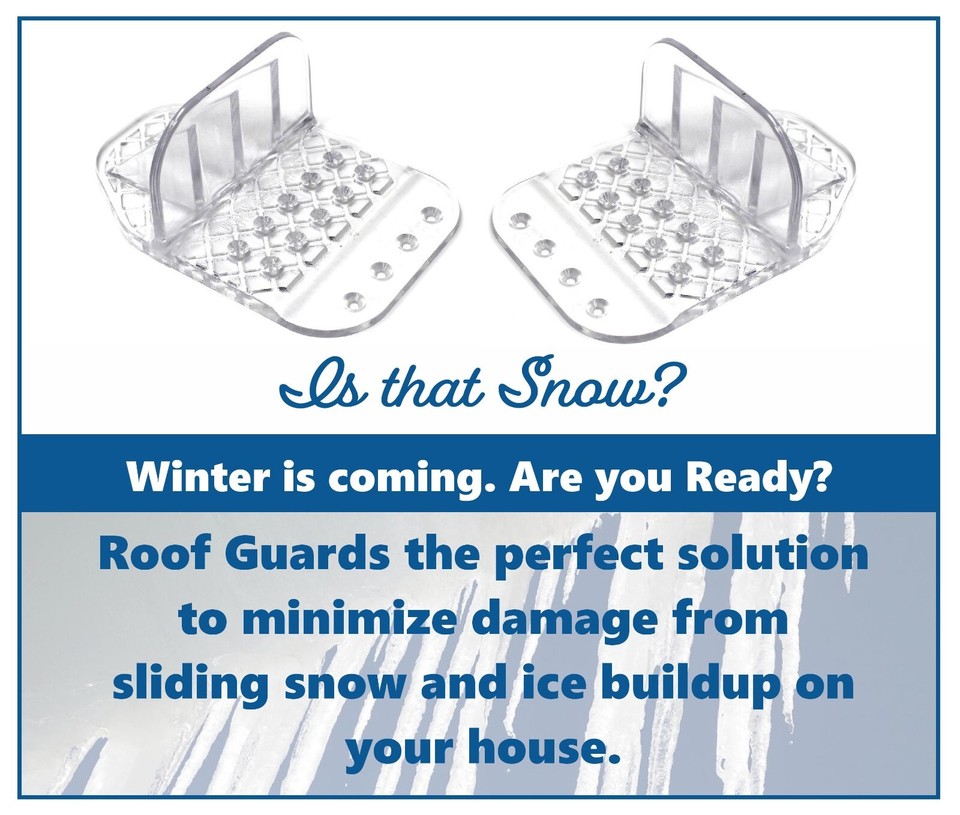 100 pack Jumbo Glacier Snow Ice Roof Guard Plastic Snow Guard Snow Stop ...