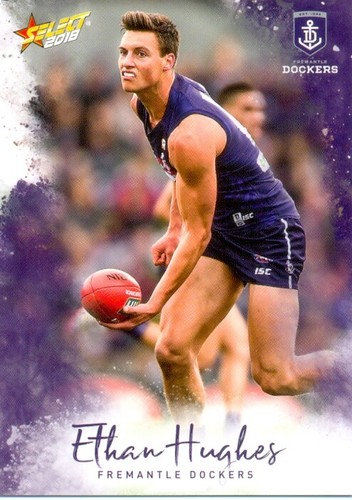 2018 AFL Select Footy Stars Common card 71 Ethan Hughes - Fremantle | eBay