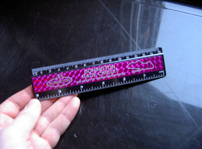 DONINGTON RACE CIRCUIT RULER SOUVENIR MOTOR RACING VINTAGE | eBay UK