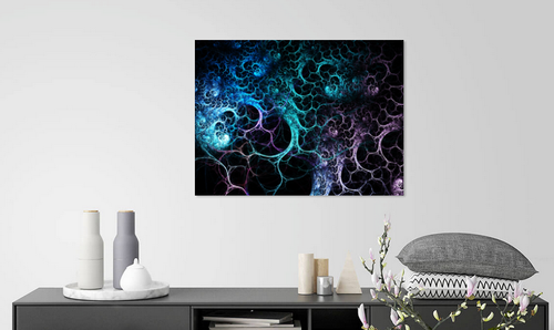 Abstract CobWeb Design Blue home decor wall picture high quality choose ...