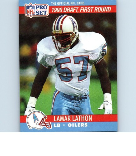 Lamar Lathon 683 Oilers 1990 Pro Set NFL Football Trading Card | eBay