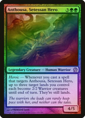 Anthousa, Setessan Hero FOIL Theros PLD Green Rare MAGIC MTG CARD ...