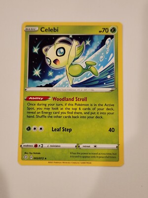 Pokémon TCG Card Shining Fates Celebi Rare 003/072 Pokemon | eBay
