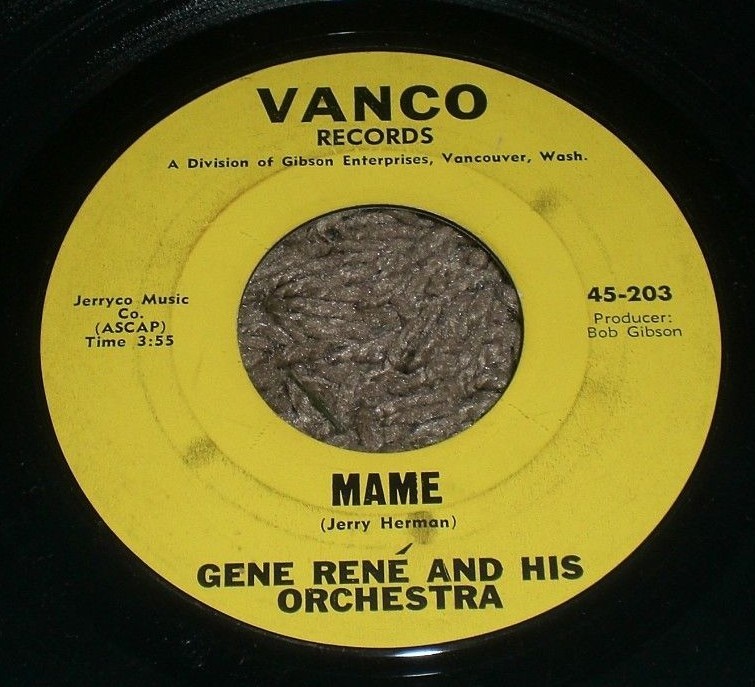 Mame Gene Rene And His Orchestra~RARE Private Musical 7"~FAST SHIPPING ...