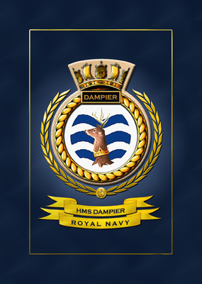 HMS DAMPIER SHIPS BADGE/CREST - HUNDREDS OF HM SHIPS IN STOCK | eBay UK
