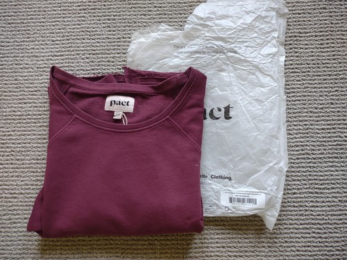 Pact NWT Relaxed Raglan Sweatshirt Women's Long Sleeve Medium | eBay