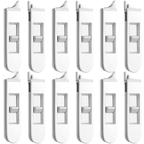 12 Pieces Window Latch Replacement Snap in Window Locks Vinyl Spring ...