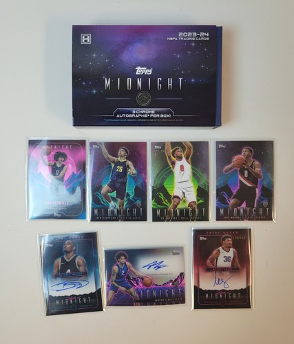2023-24 Topps Midnight Basketball NBA Hobby Box Open 3 Autographs ...
