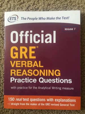 Official GRE Verbal Reasoning Practice Questions 9780071834292| eBay