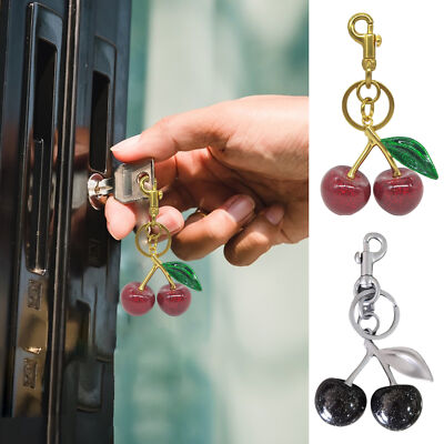 Metal Cherry Keychain Metal Cherry Cute Keychain Charm Small and ...