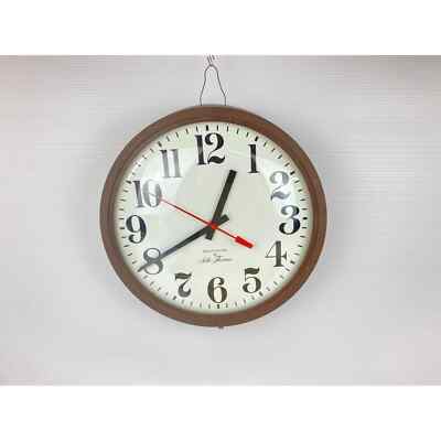 Vintage School Clock, Quill Electric by Seth Thomas, Glass Globe, Works! | eBay