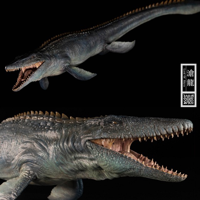 Nanmu Mosasaurus Figure Lord of Abyss Mosasauridae Dinosaur Collector ...