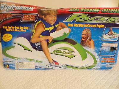 Hydromax Motorized Pool Racer Large Inflatable holds up to 80 lbs Jet ...