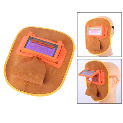 Cowhide Comfortable Welding Hood Helmet Leather Welder Welding Mask ...