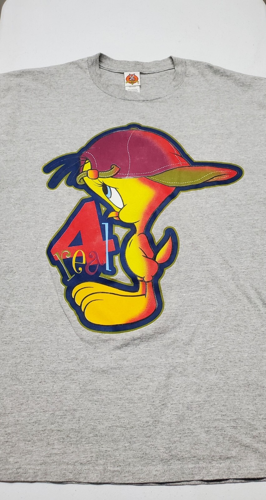 VTG LOONEY TUNES GREY TWEETY BIRD 4 REAL WARNER BROS … - Gem