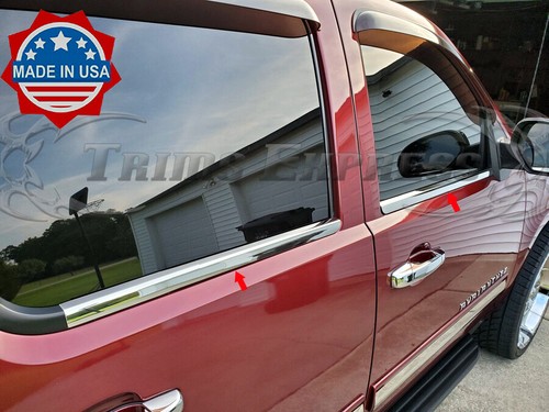 2007-2014 Chevy Avalanche/Suburban 4Pc Chrome Window Sill Trim ...