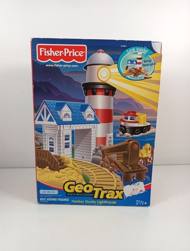Geotrax Imaginext Train Harbor Docks Lighthouse Works Lights Sounds ...