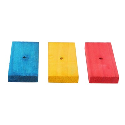 Colorful Rectangle Blocks Chew Accessories For Pet Hamster Rabbit Bird ...